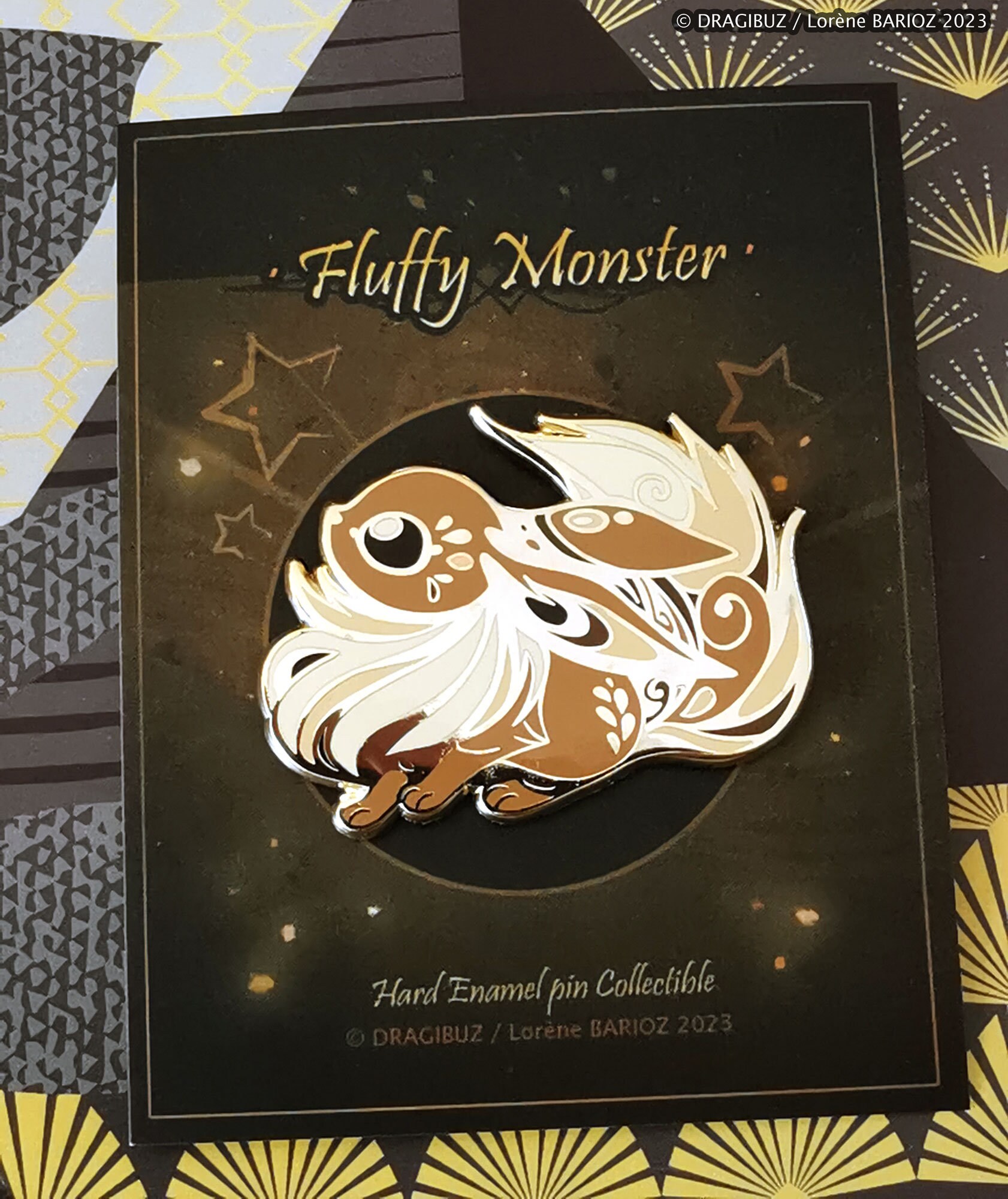Fluffy Monster Hard Enamel Pin - Etsy
