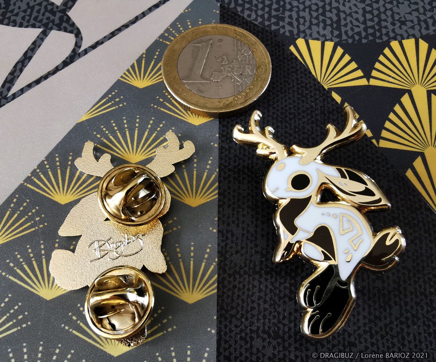 Jackalope Hard Enamel Pin - Etsy