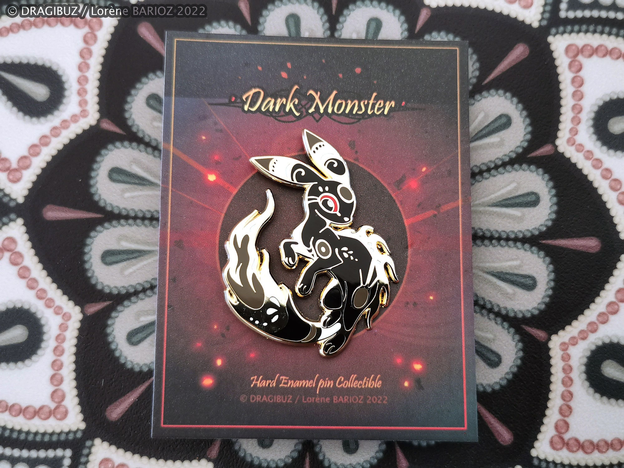 Dark Monster Hard Enamel Pin - Etsy