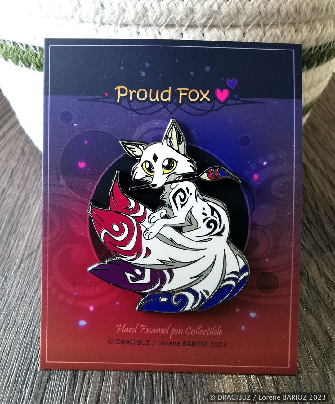 Proud Bi Fox Enamel Pin - Etsy