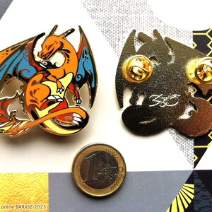 Fire Dragon Hard Enamel Pin - Etsy