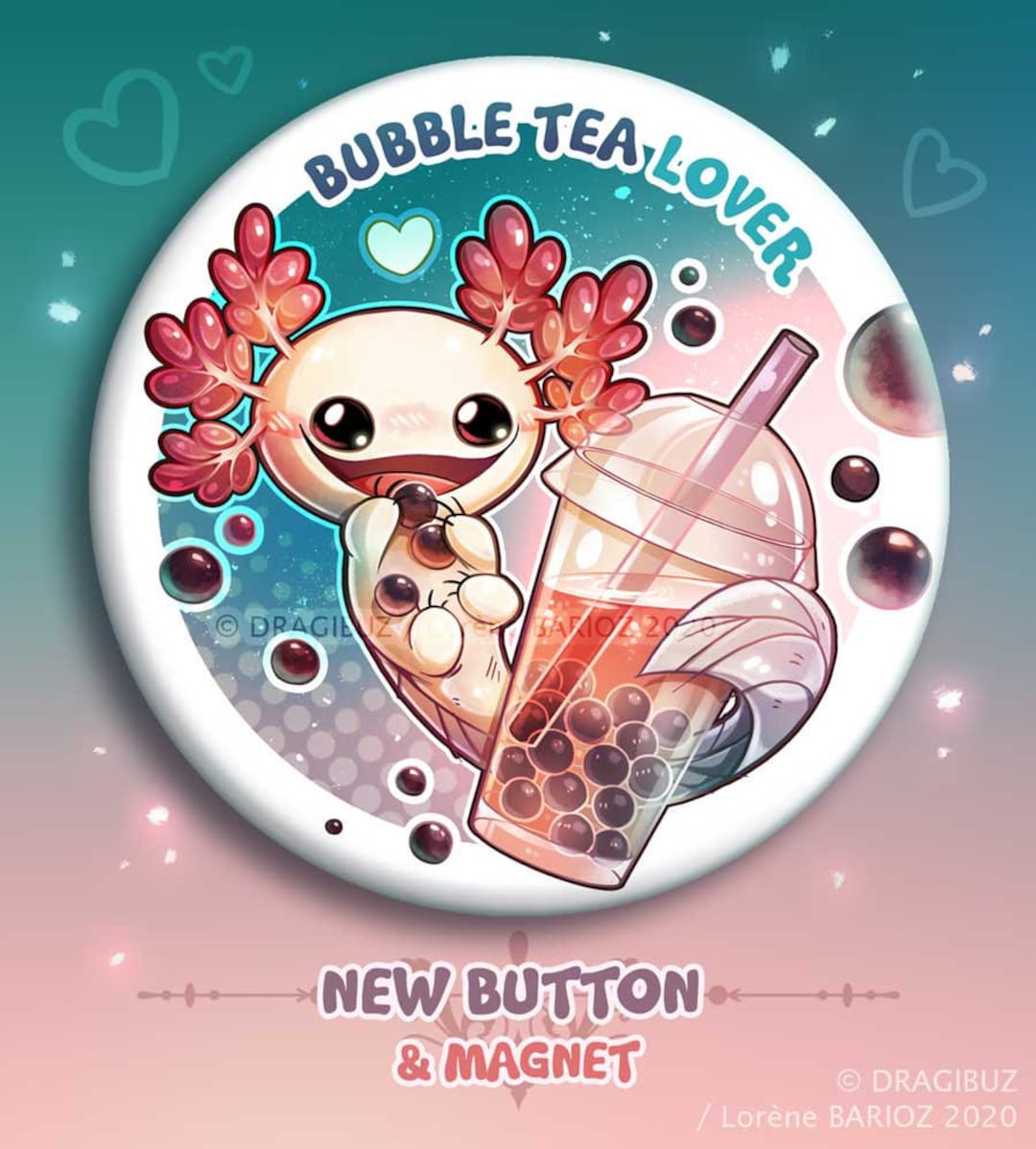 Bubble Tea Lover Buttons & Magnets - Etsy