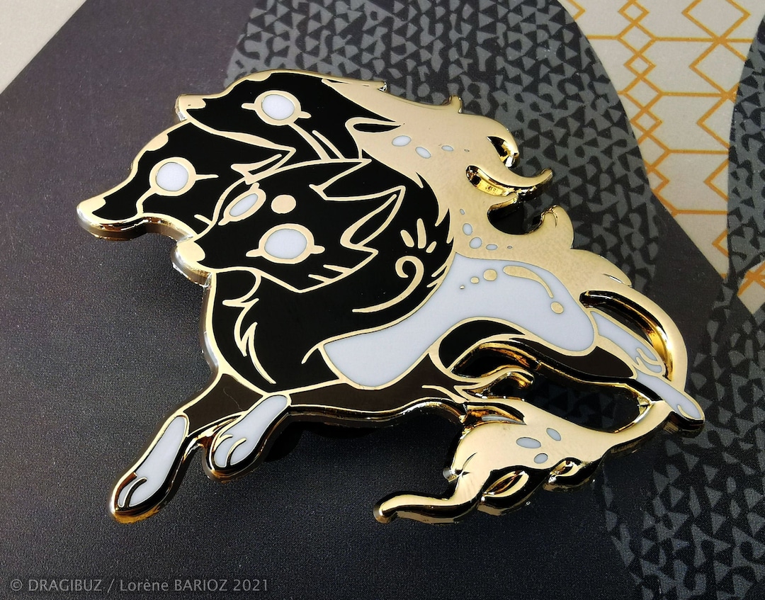 Cerberus Hard Enamel Pin - Etsy