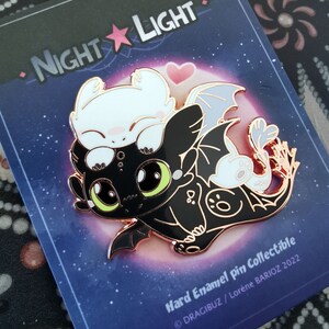 Light & Night Fury Hard Enamel Pin - Etsy