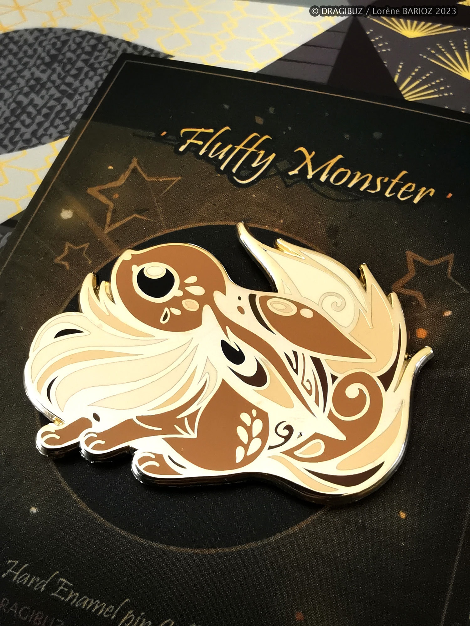 Fluffy Monster Hard Enamel Pin - Etsy