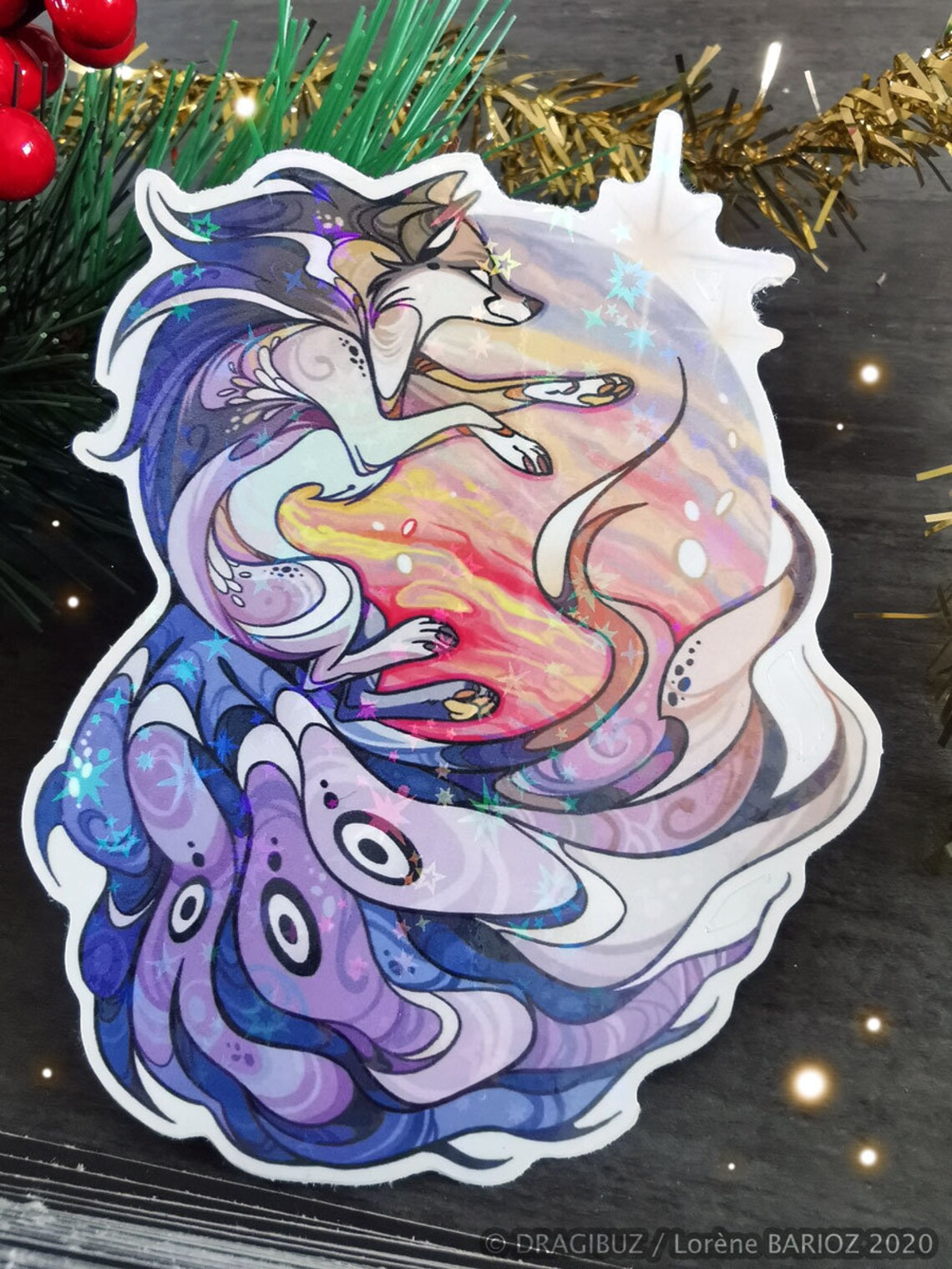 Sticker Kitsune Holo - Etsy