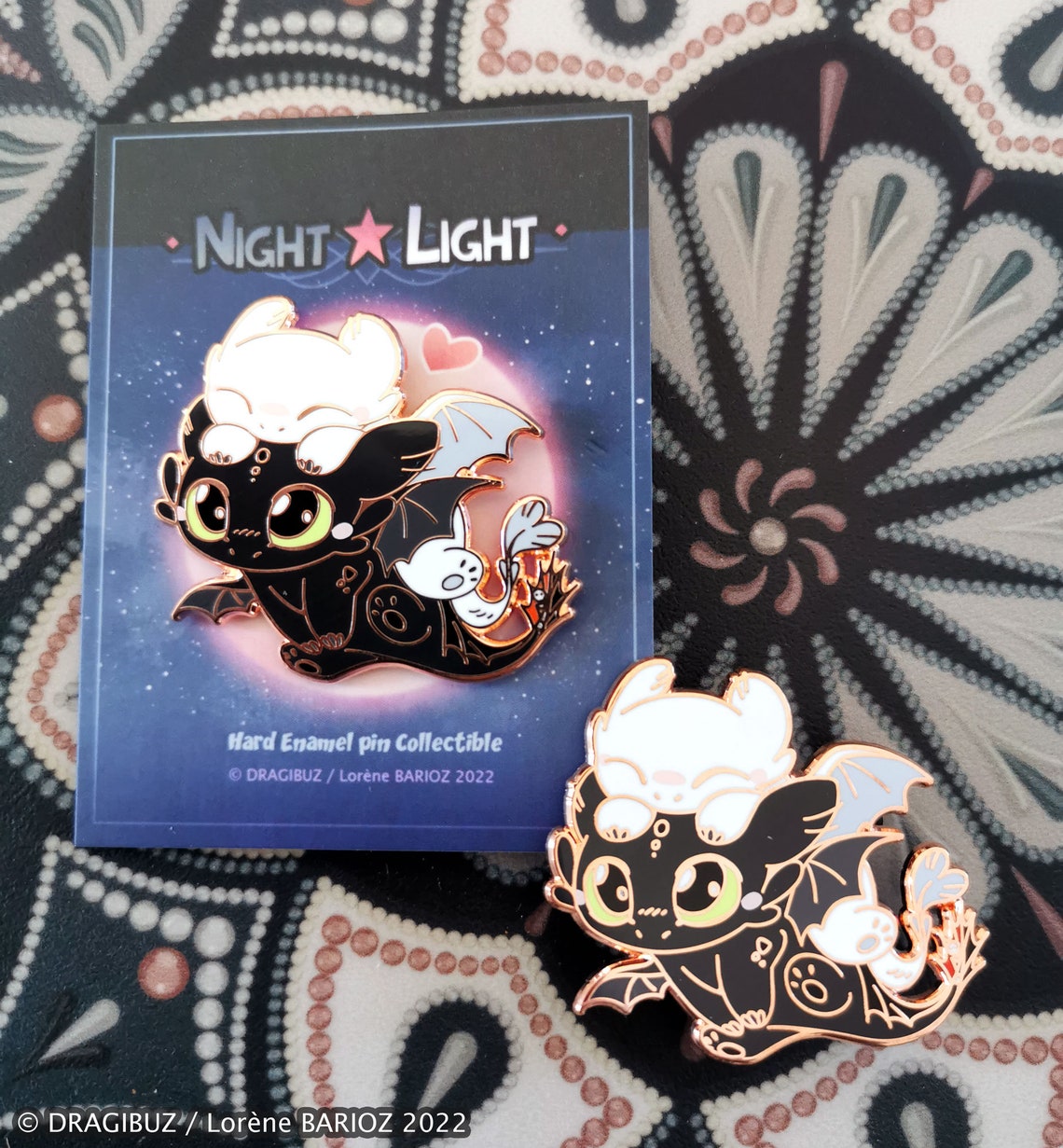 Light & Night Fury Hard Enamel Pin - Etsy