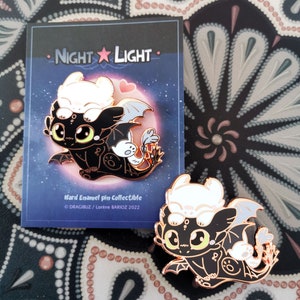 Light & Night Fury Hard Enamel Pin - Etsy