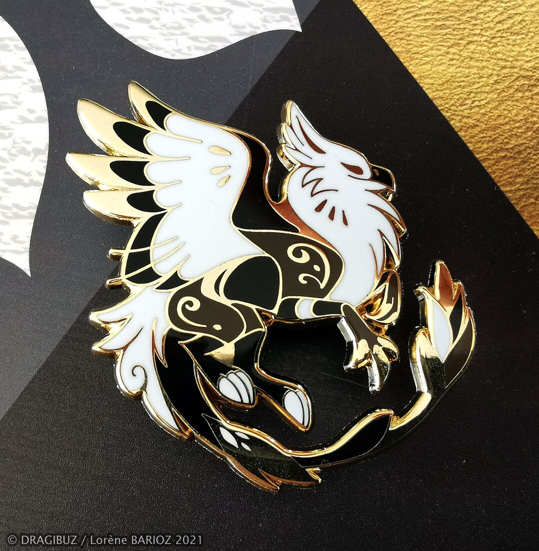 Gryphon Hard Enamel Pin - Etsy