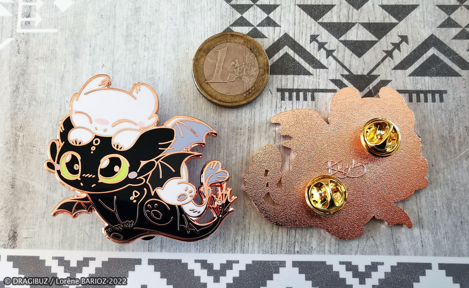 Light & Night Fury Hard Enamel Pin - Etsy