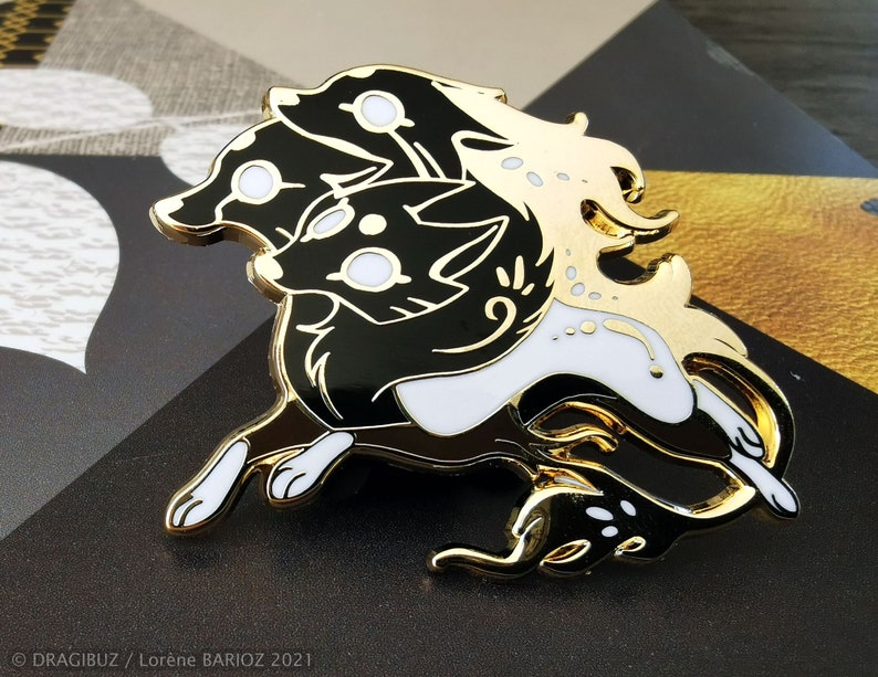 Cerberus Hard Enamel Pin | Etsy