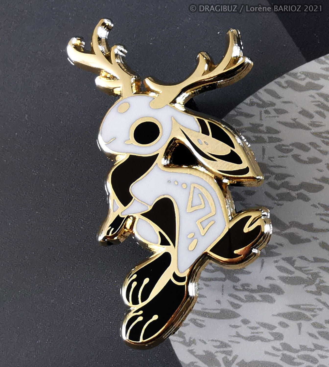 Jackalope Hard Enamel Pin - Etsy