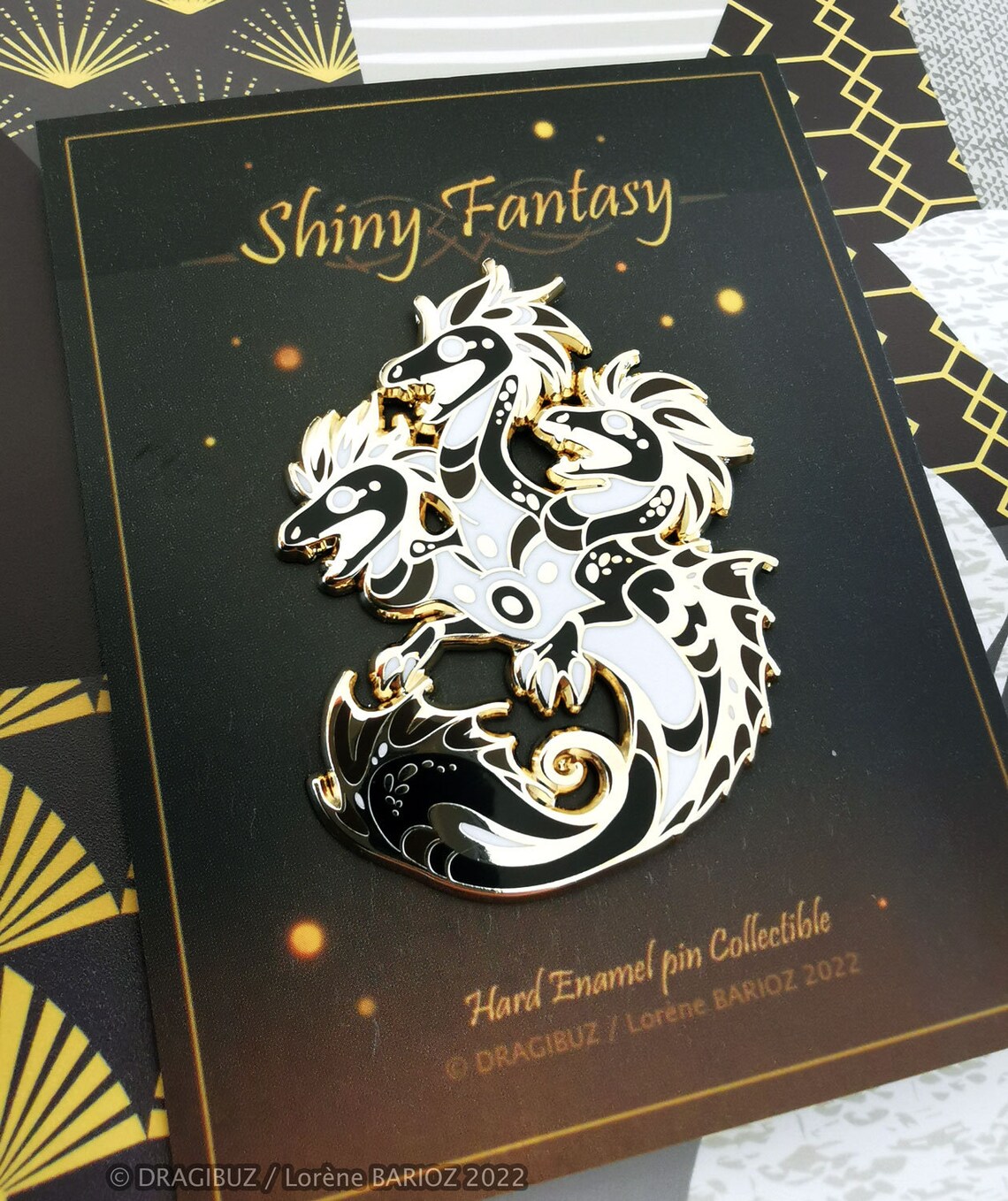 Hydra Dragon Hard Enamel Pin - Etsy