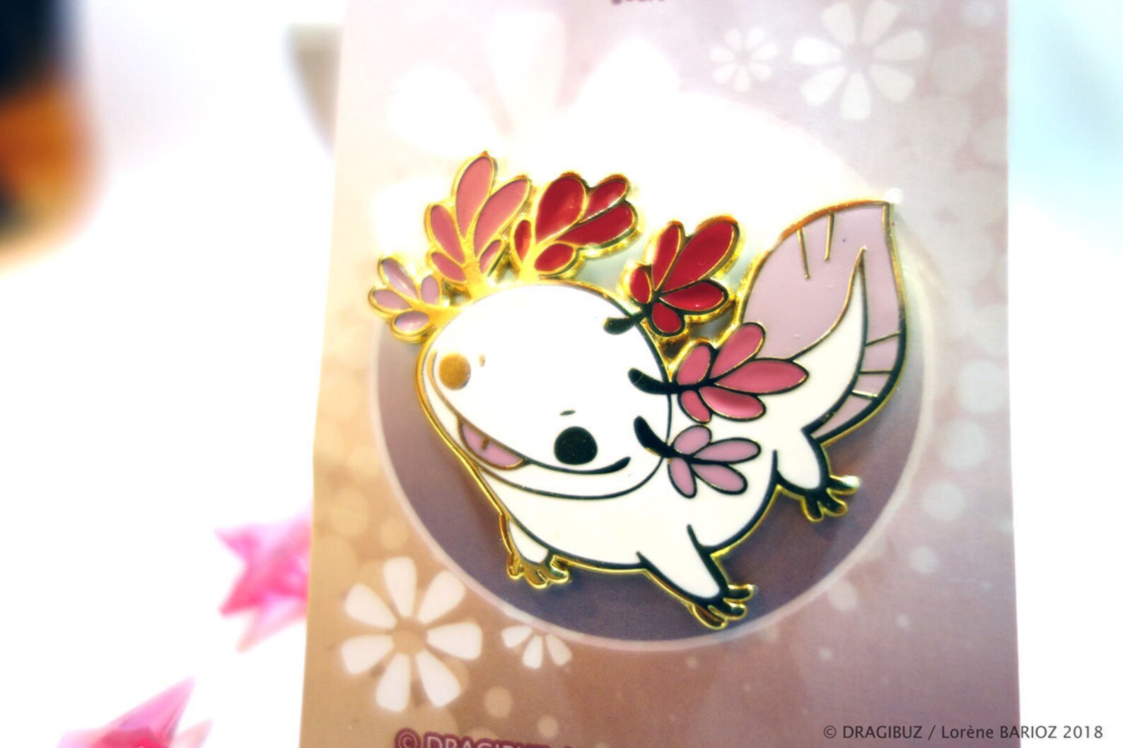 Happy Axolotl Hard Enamel Pin | Etsy