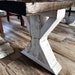 Rustic Farmhouse Table and Benches - Etsy