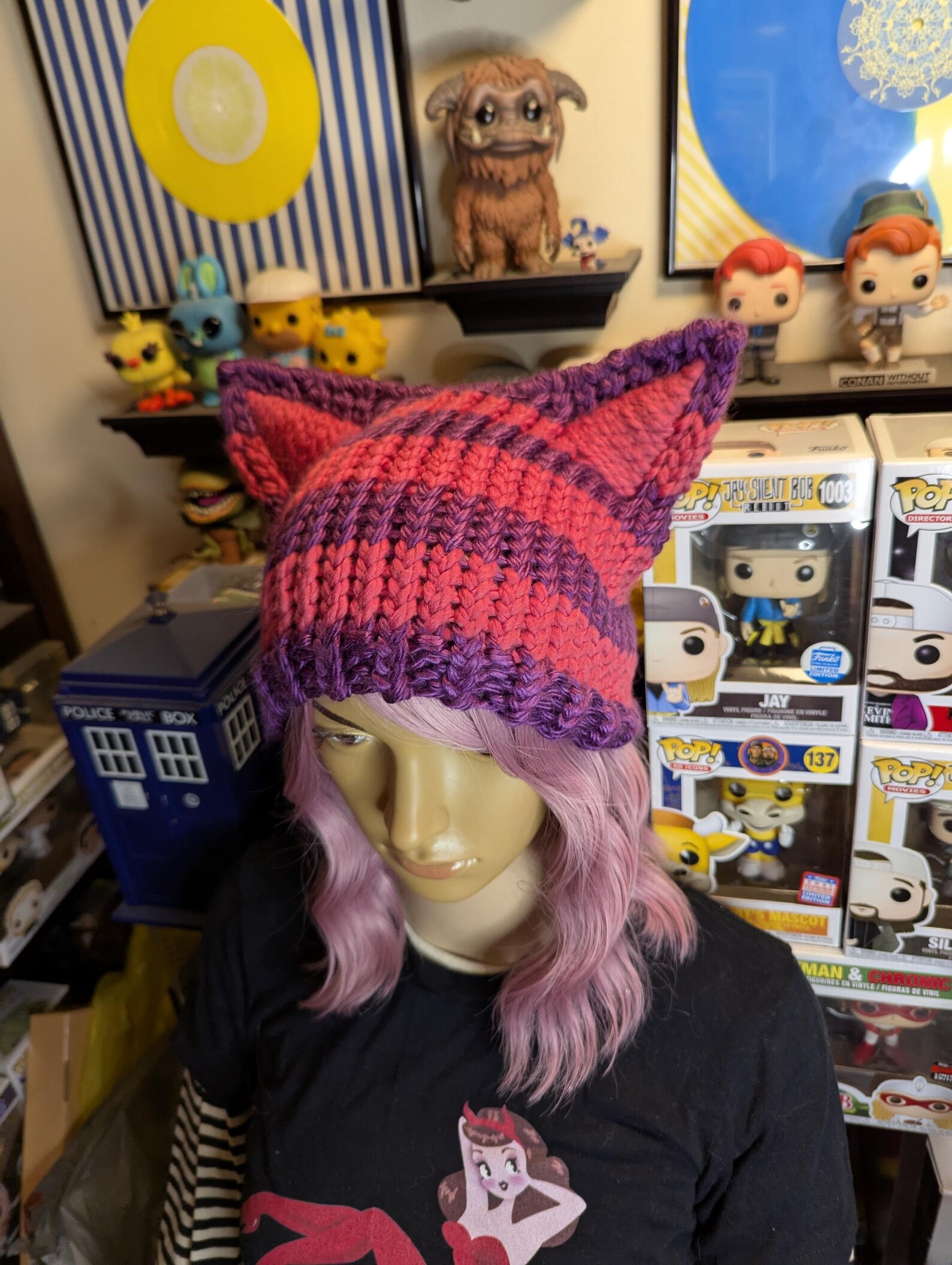Alice in Wonderland Inspired Custom Made Cheshire Cat Hat, Pink and ...