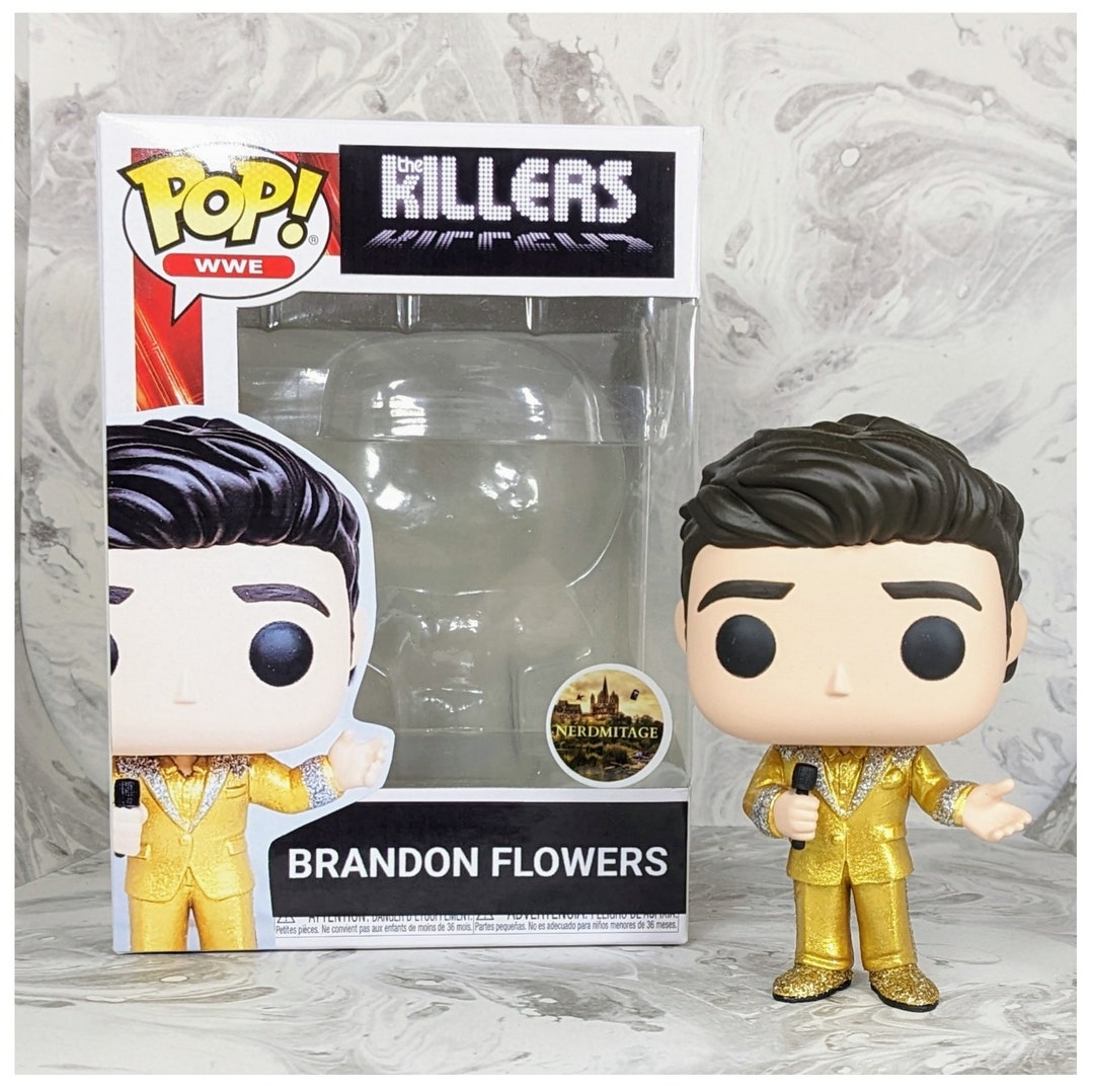 Custom Funko Pop Brandon Flowers of the Killers, Gold Suit in Full ...