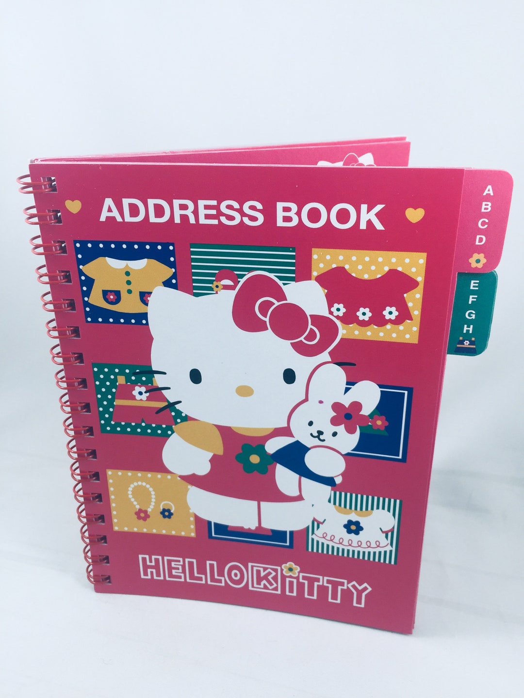 Vintage Sanrio Hello Kitty Spiral Address Book NEW 1997 Japan - Etsy