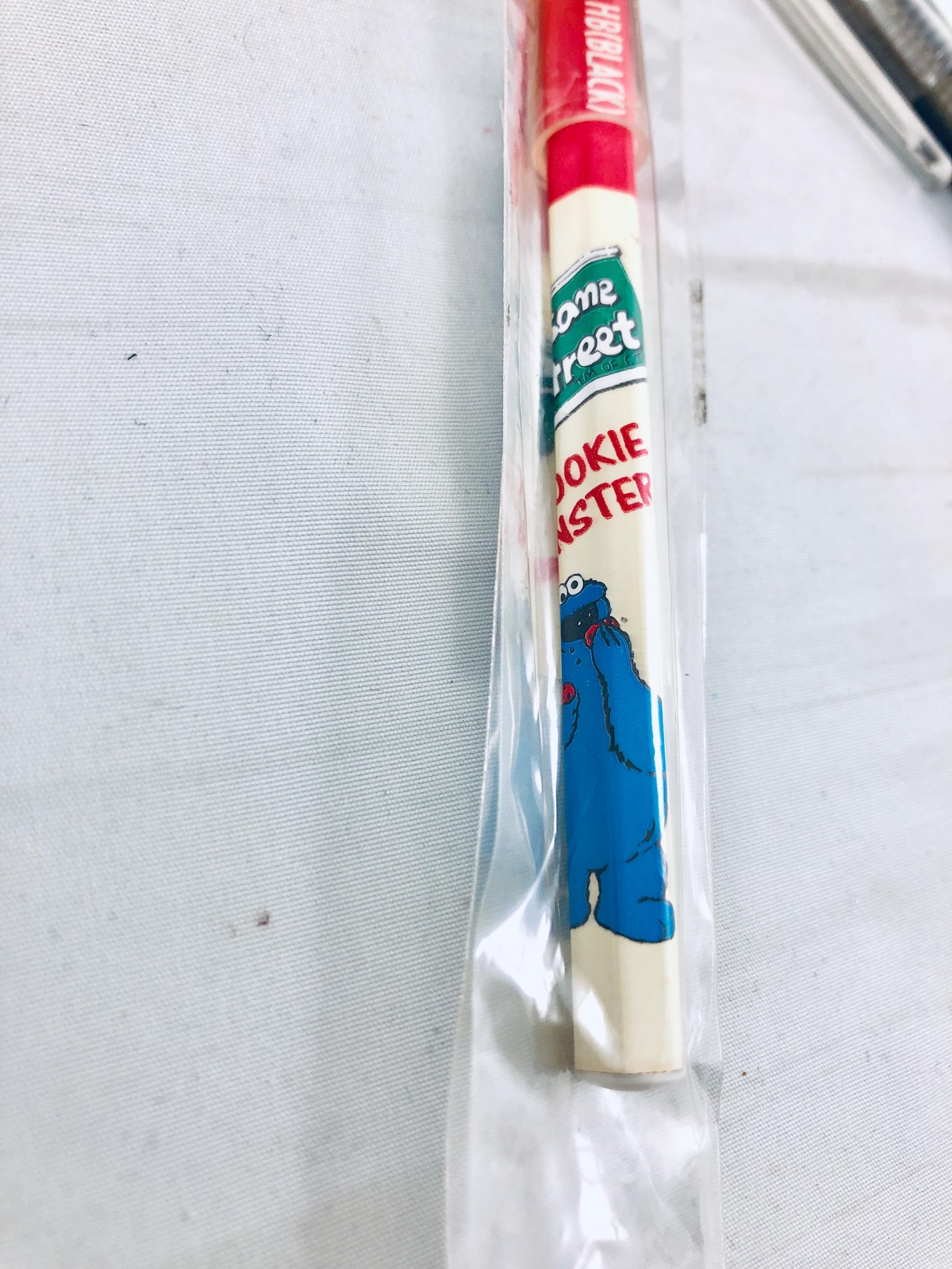 Sesame Street Cookie Monster Pencil Case Ruler Eraser Pen. 6 Pcs. NEW ...