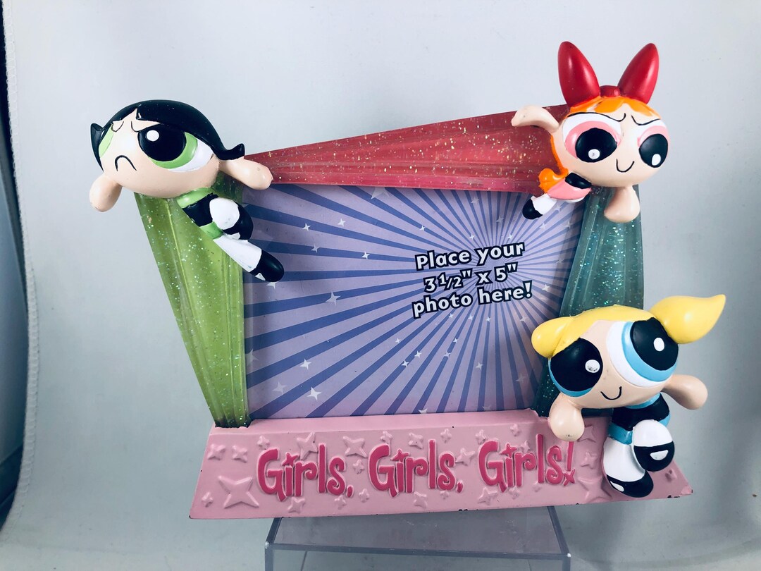 The Powerpuff Girls 3D Picture Frame. Cartoon Network. Dated 2000. NEW ...