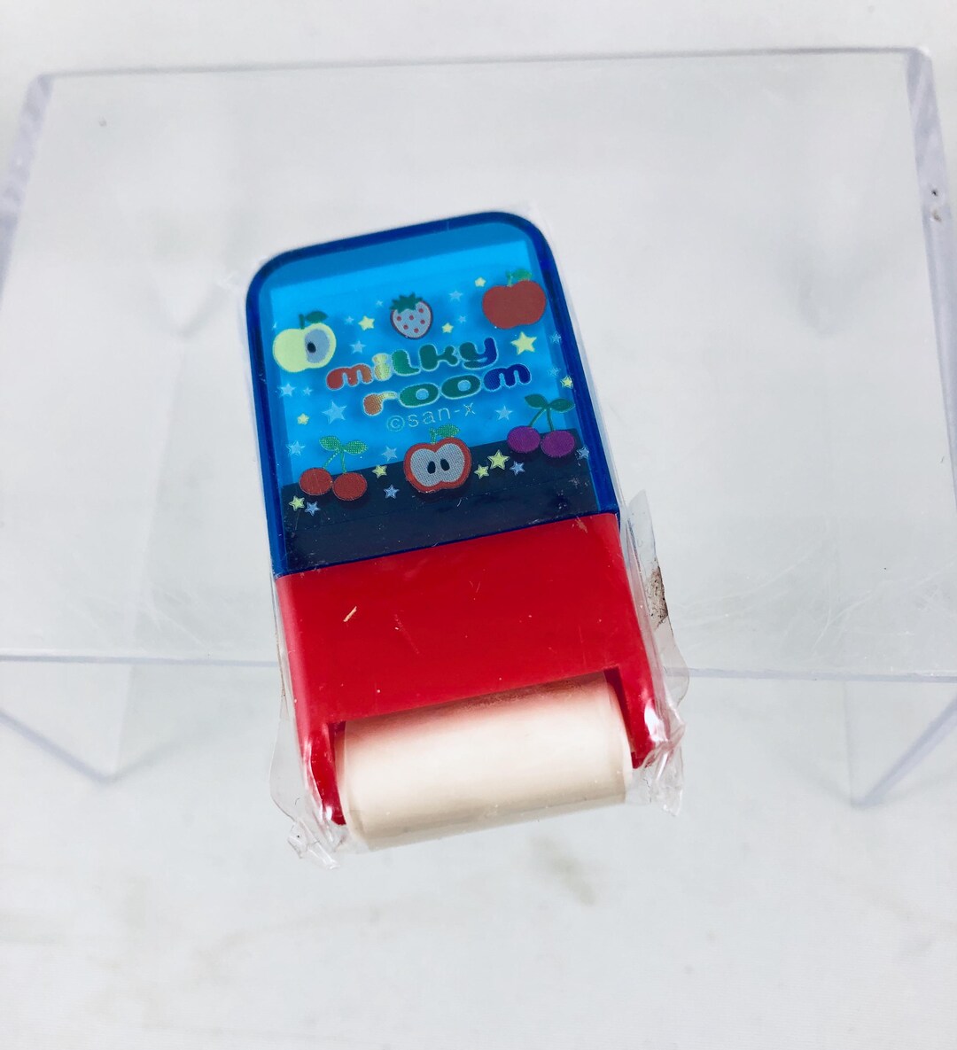Vintage San-x Milky Room Fruit Theme Eraser With Roller / Case NEW ...
