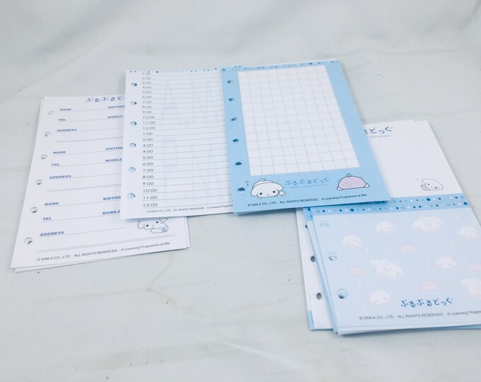San-x Buru Buru Dog Loose Planner Refill - 40 Sheets Japan 2001 - Etsy