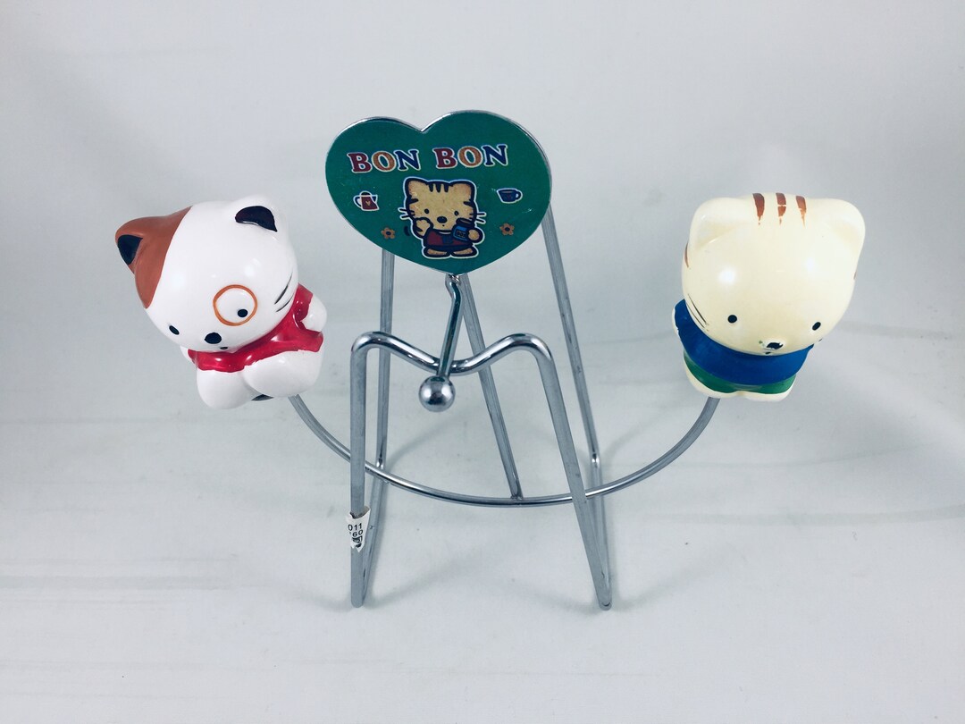 Vintage Bon Bon Cat Club Desk Swinging Mobile Figure Set 80s - Etsy