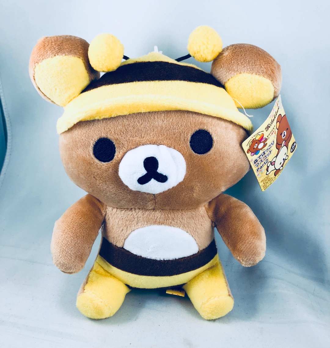 San-x Rilakkuma Bear Plush in Bubble Bee Outfit Disguise W/tag NEW - Etsy