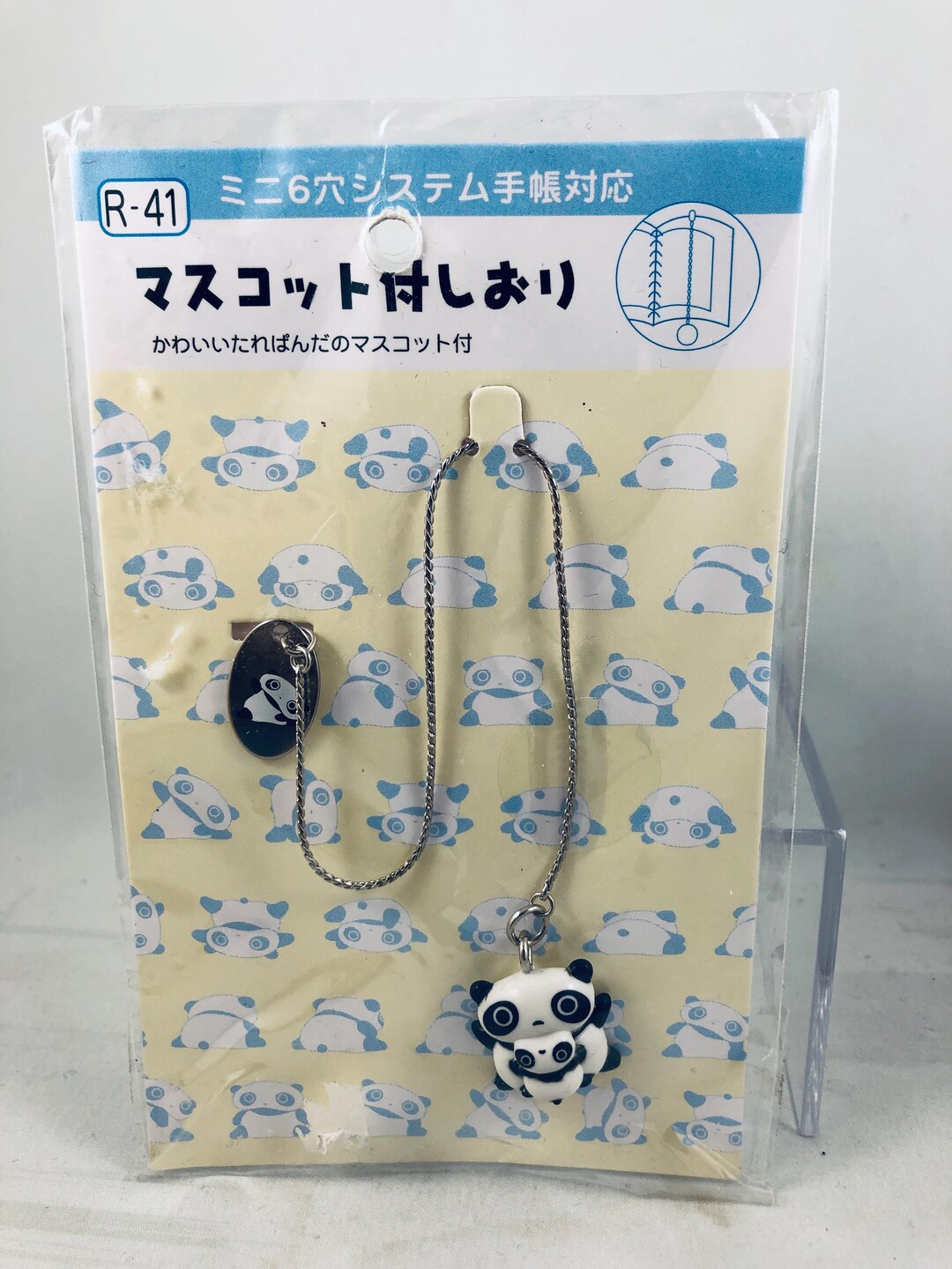 San-x Tare Panda Bear Bookmark Charm Mascot. Dated 1999. Made in Japan ...