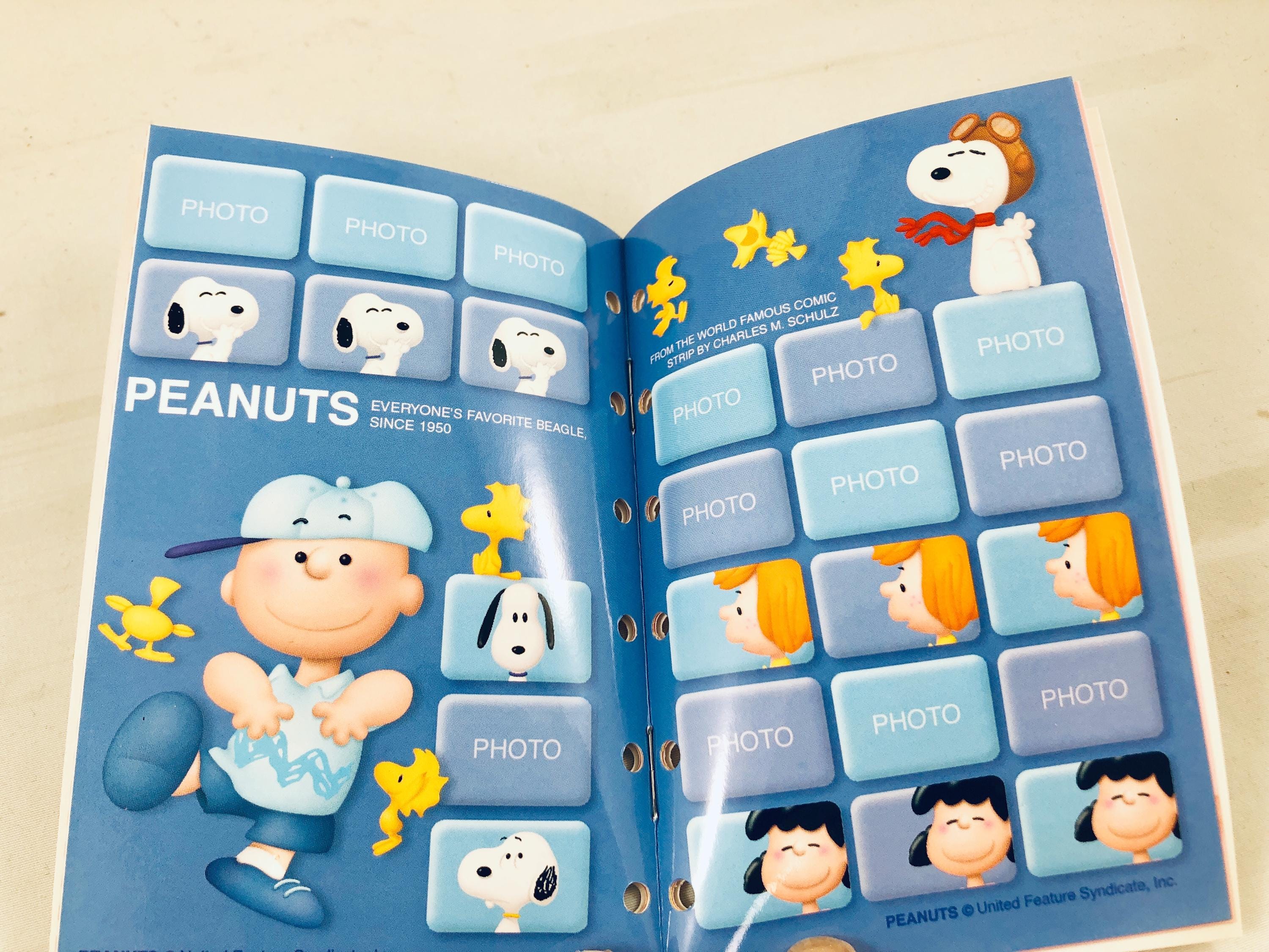 Snoopy and Peanuts Gang Small Sticker Seal Book. 6 Ring Binder. NEW - Etsy