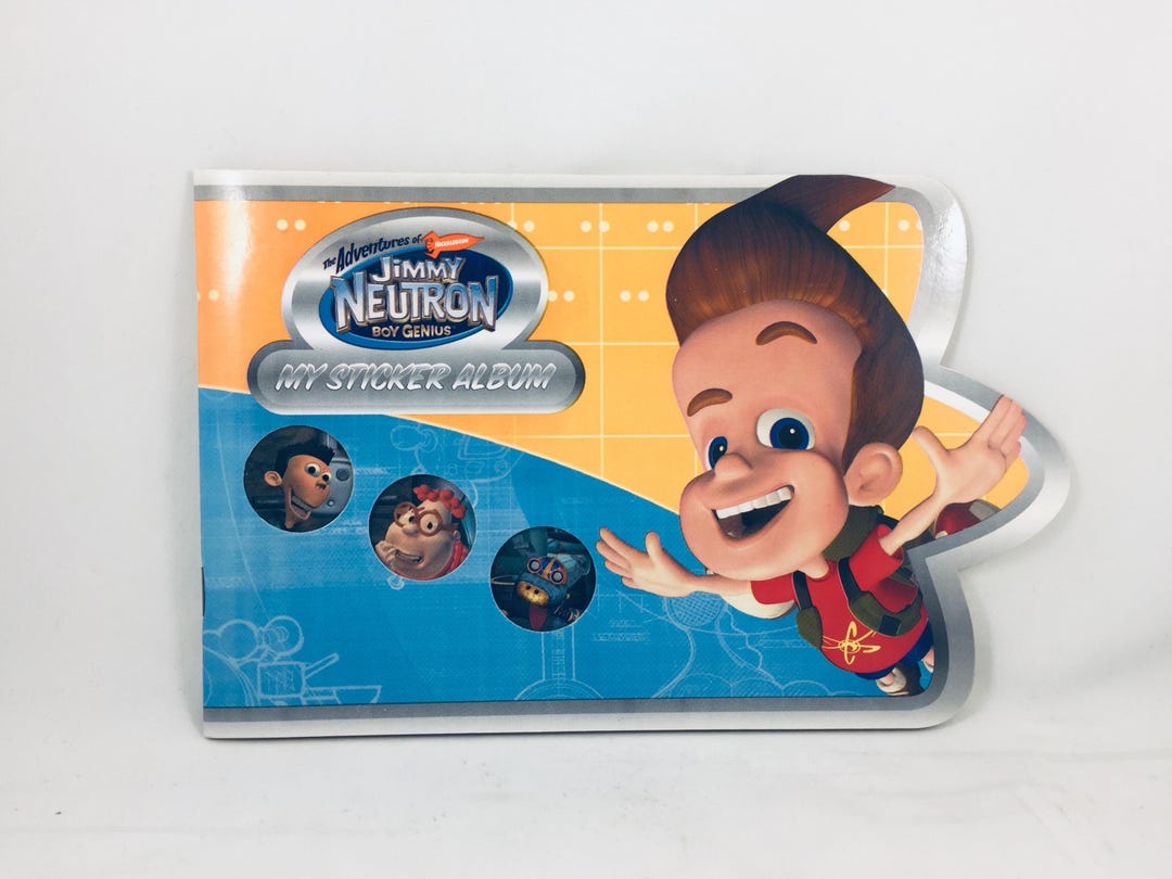 The Adventures of Jimmy Neutron Boy Genius Sticker Album - NEW ...