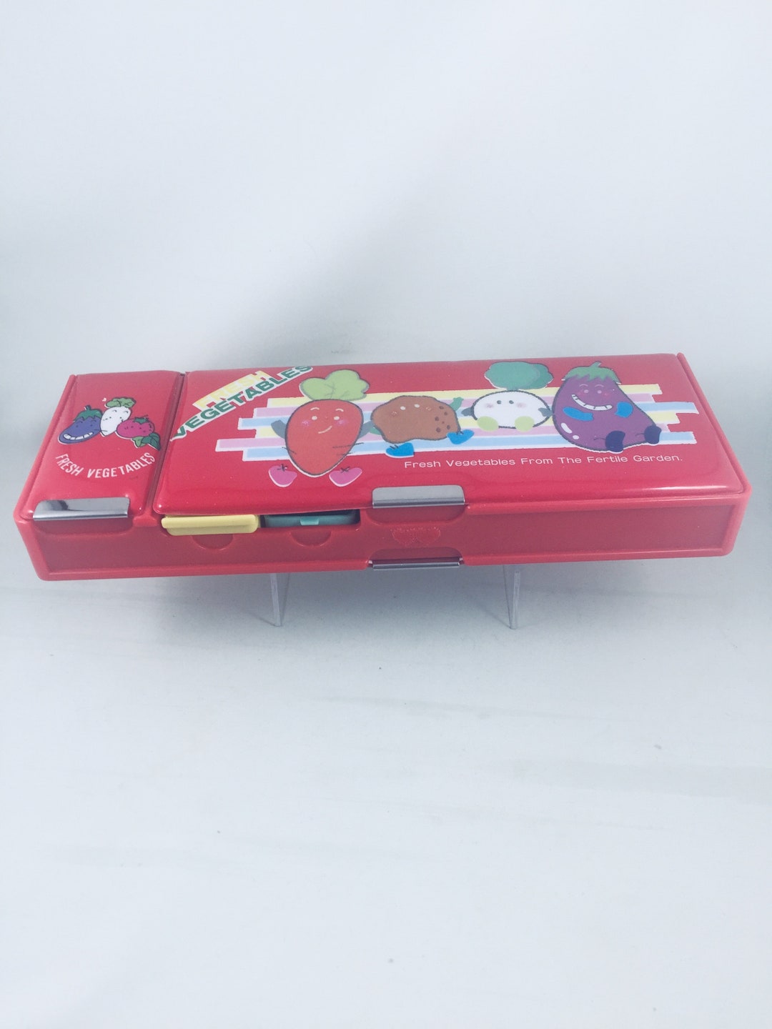 Vintage Flomo Vegetables Theme Deluxe Double Sided Pencil Case NEW ...