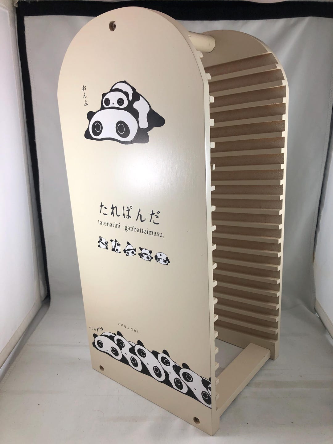 San-x Tare Panda Bear Wooden CD Tower Desk Rack. Japan - Etsy