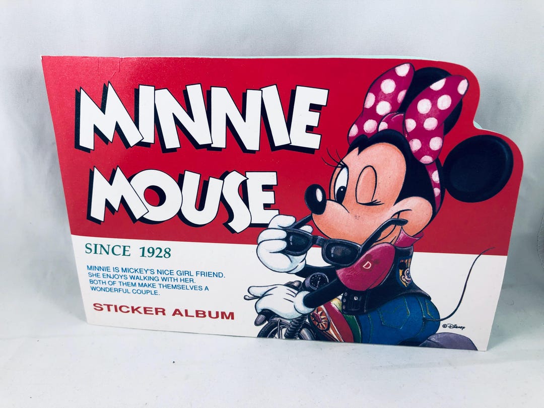 Vintage Disney Minnie Mouse Sticker Album. NEW - Etsy