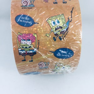 Spongebob Squarepants Sealed Uncut Roll of Stickers Sandylion 2002 NEW ...