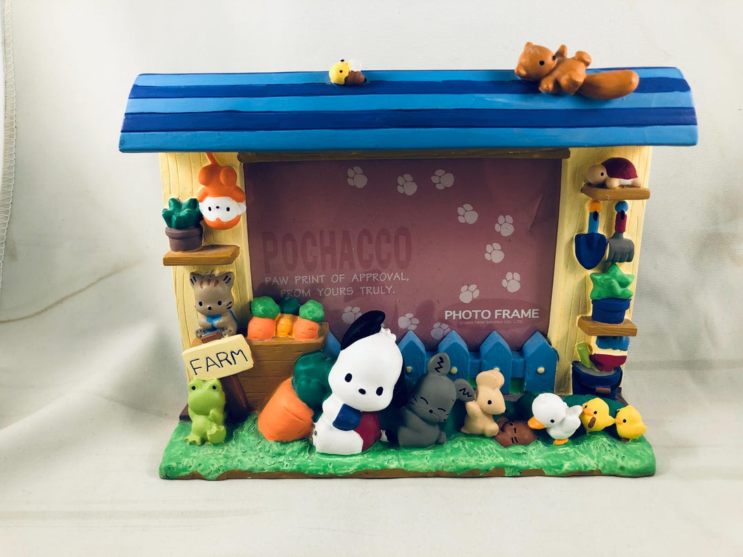 Vintage Sanrio Pochacco and Friends Farm Theme Polyresin 3D Photo ...