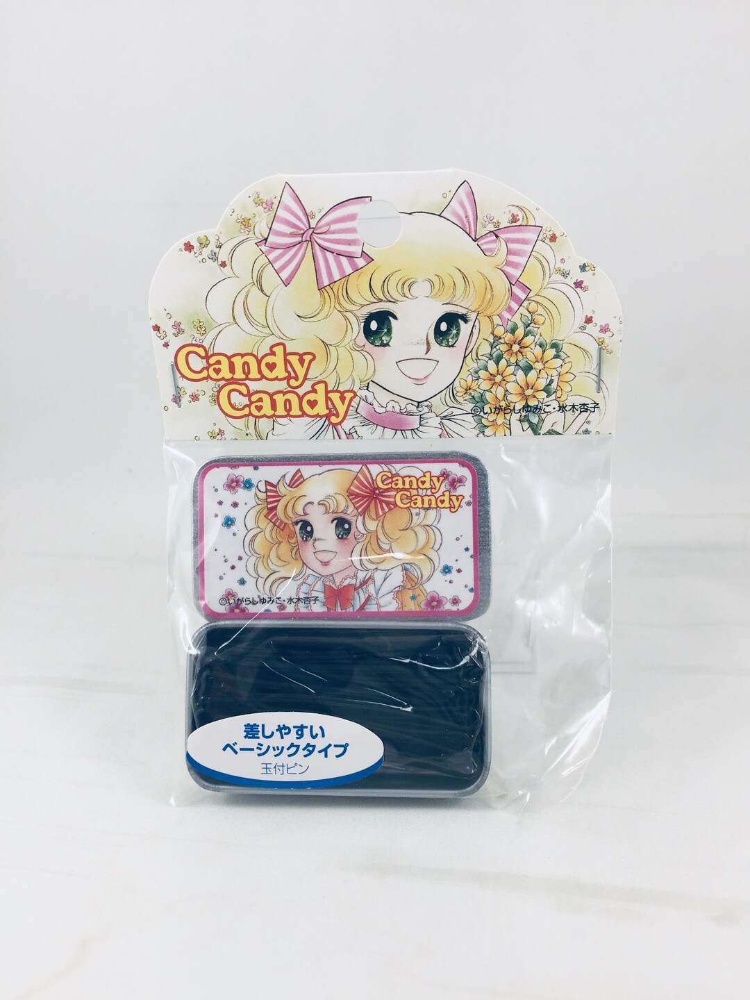 Candy Candy Bobby Pin Set With Metal Tin Case NEW Japan - Etsy