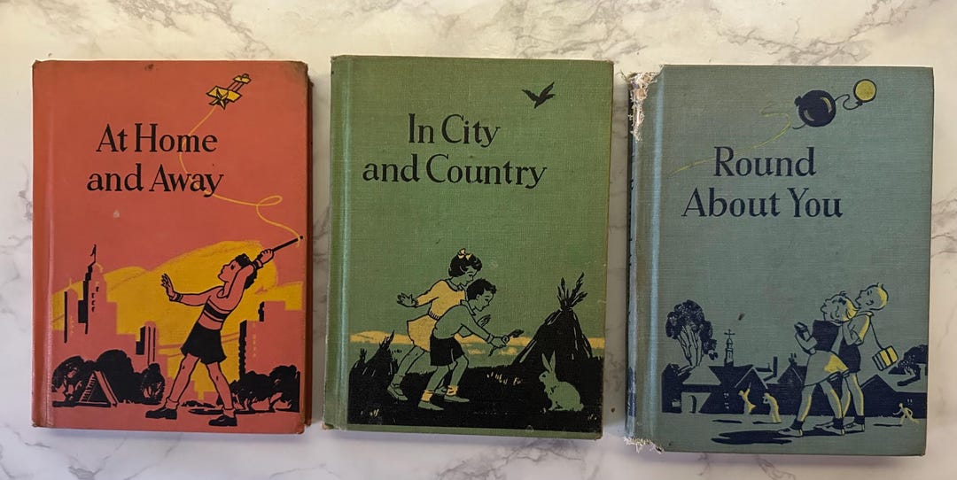 Lot of 1940s Indiana School Reader Textbooks - Stories for Children - Etsy