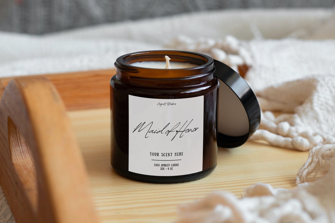 Maid of Honor Candle Wedding Gift Maid of Honor Proposal - Etsy