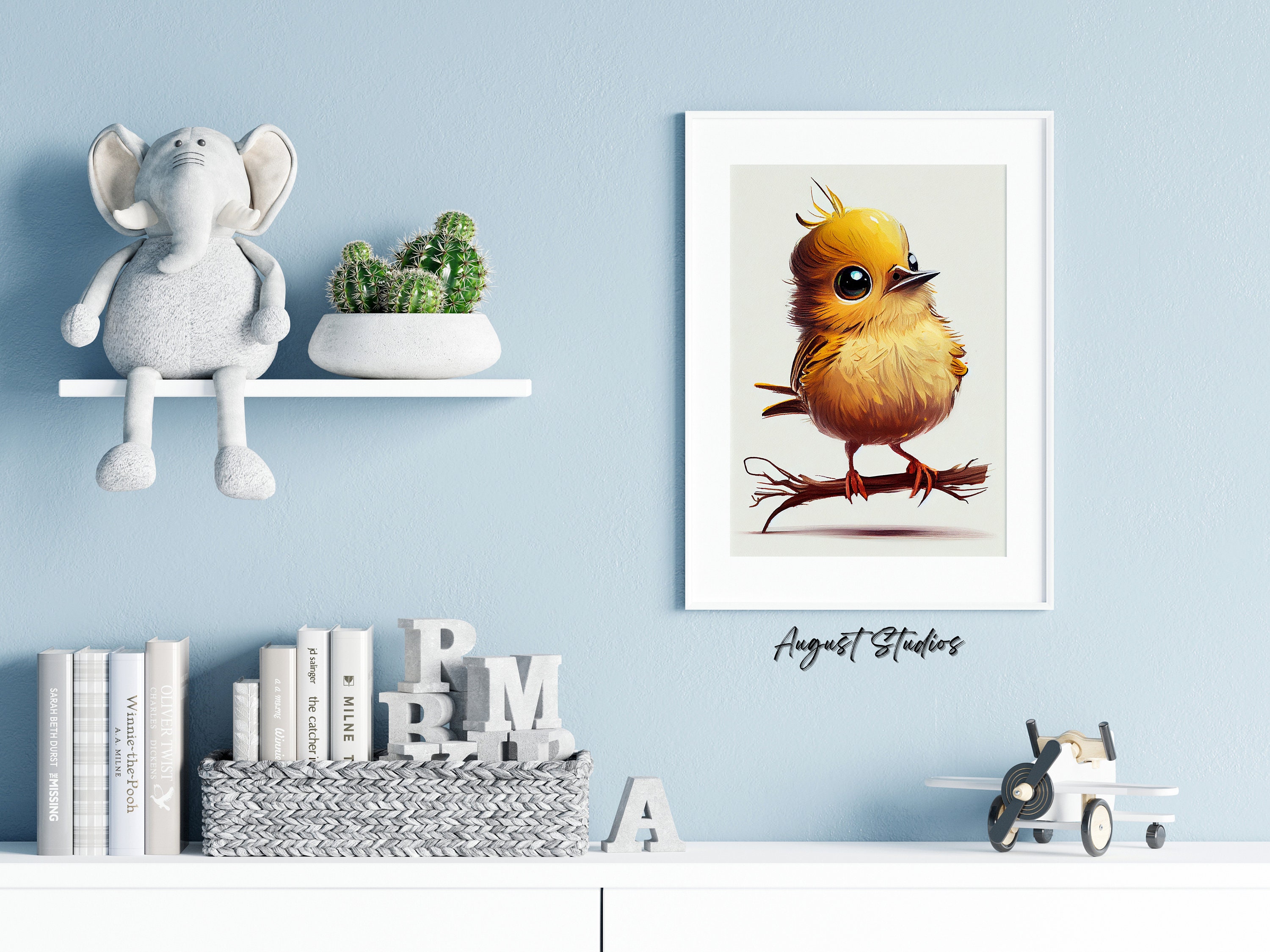Baby Bird Print | Nursery Decor | Digital Download | Nursery Art ...