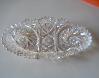 Cut crystal bowl | Etsy