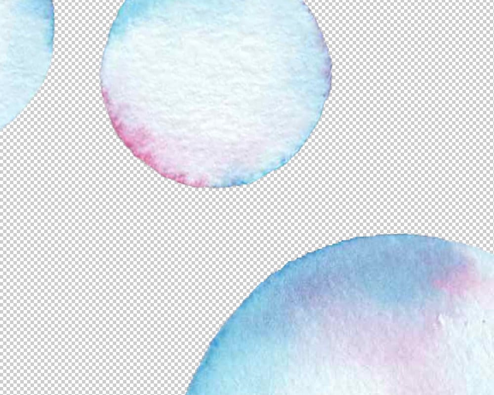 Watercolor Hand Painted Bubbles, Bubbles Digital Clipart Set, Bubbles ...