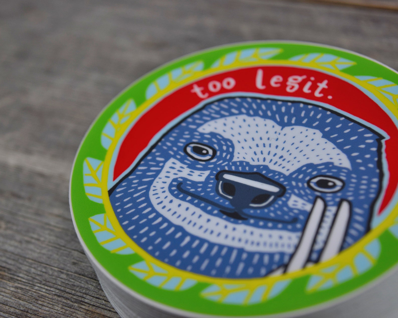 Too Legit Vinyl Sticker | Etsy