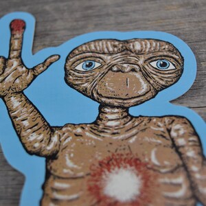 E.T. Vinyl Sticker - Etsy