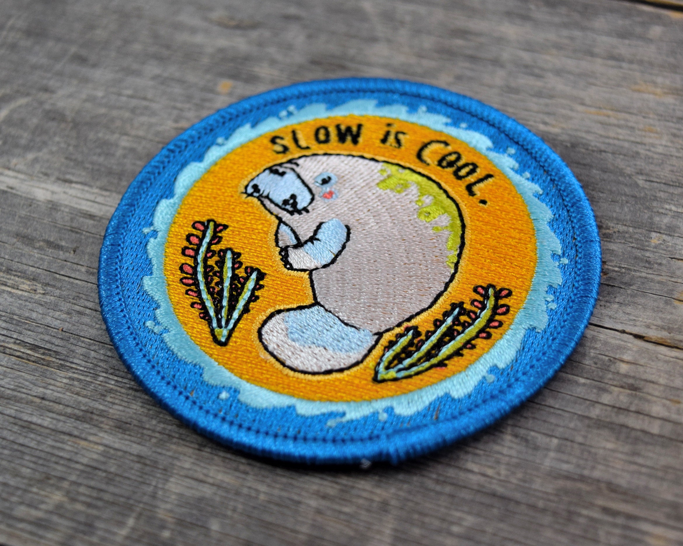 Slow is Cool Embroidered Patch - Etsy