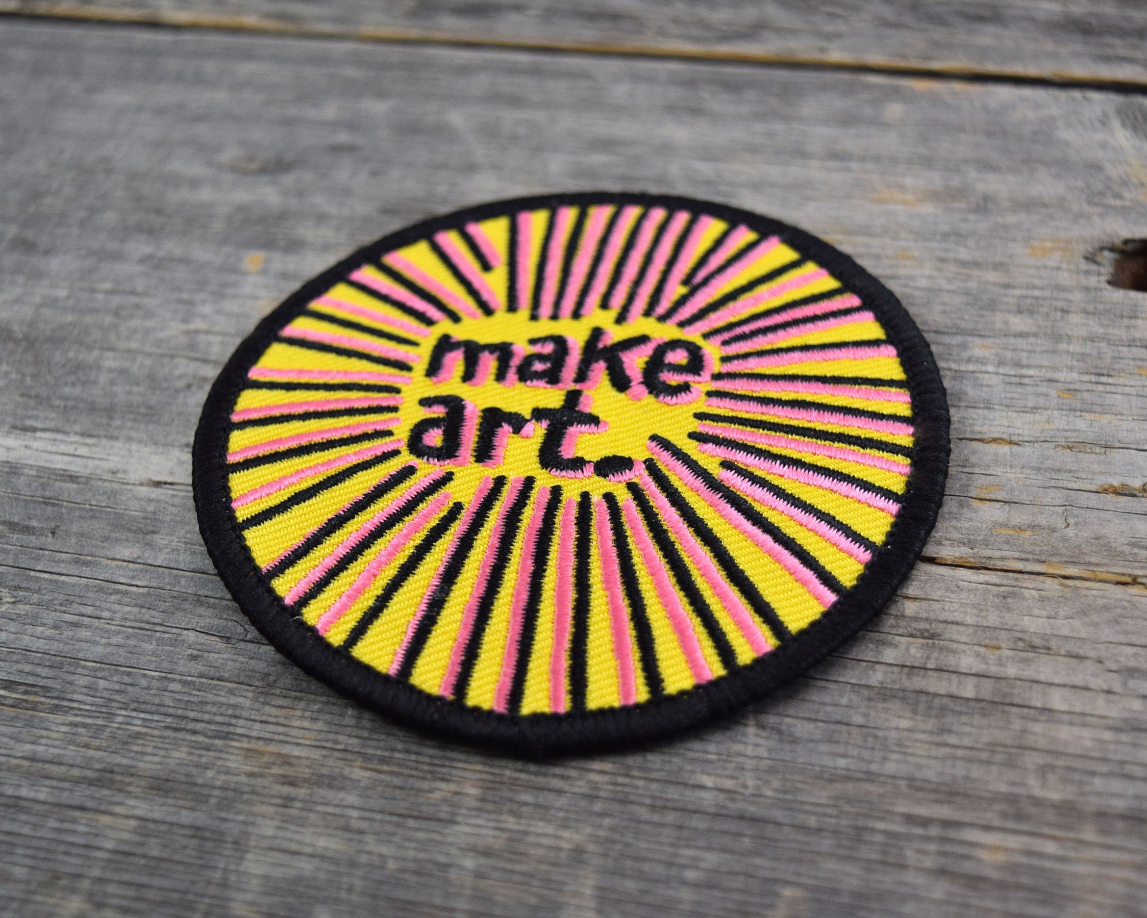 Make Art. Embroidered Patch - Etsy