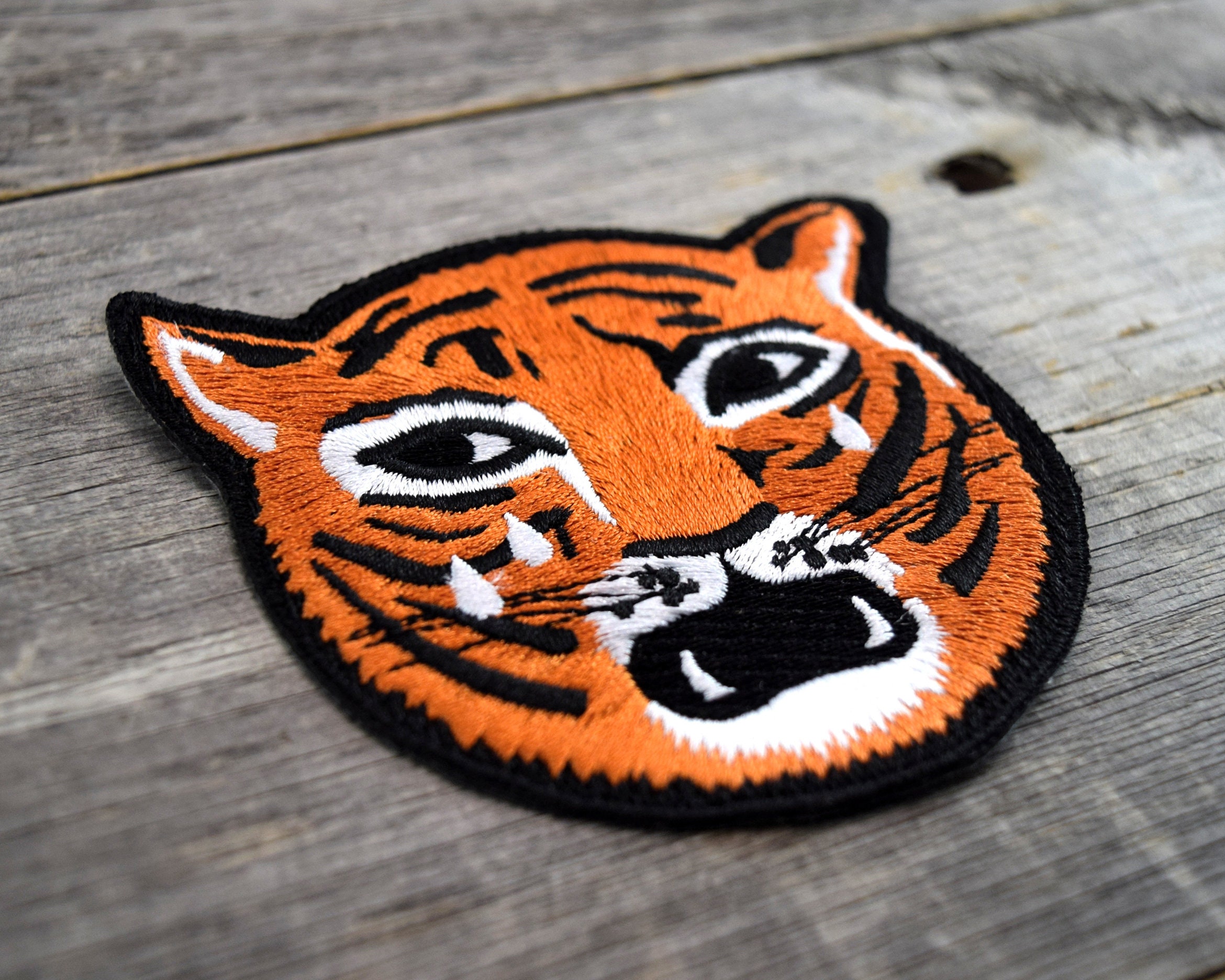 Crying Tiger Embroidered Patch - Etsy