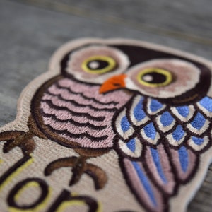 SALE Alone Owl Embroidered Patch - Etsy