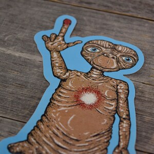 E.T. Vinyl Sticker - Etsy