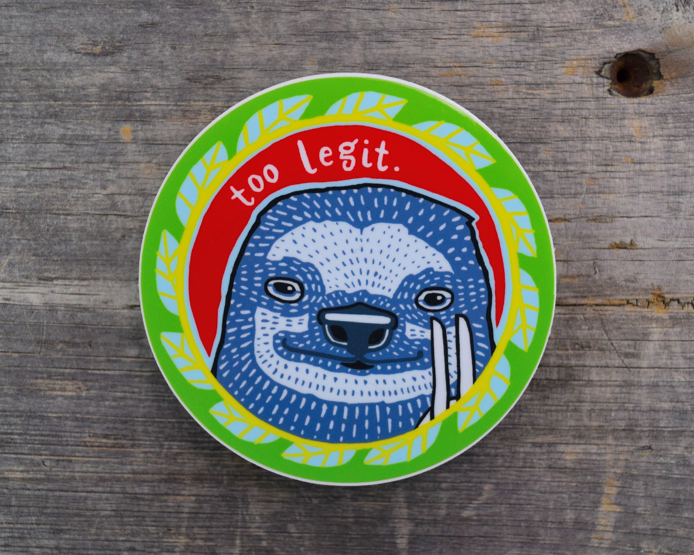 Too Legit Vinyl Sticker | Etsy